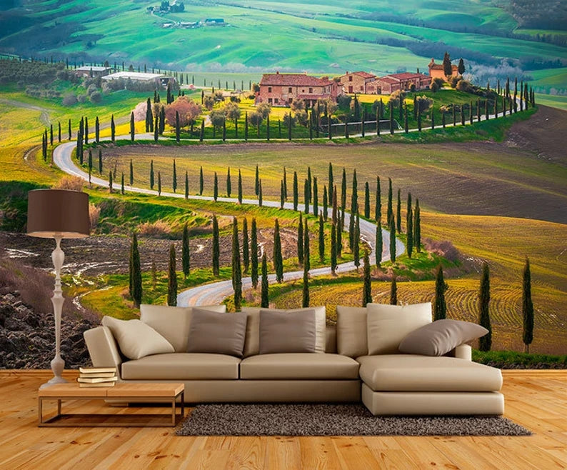 Tuscan Wall Murals Wallpaper, Tapestry, Decal, Covering – Pulaton murals